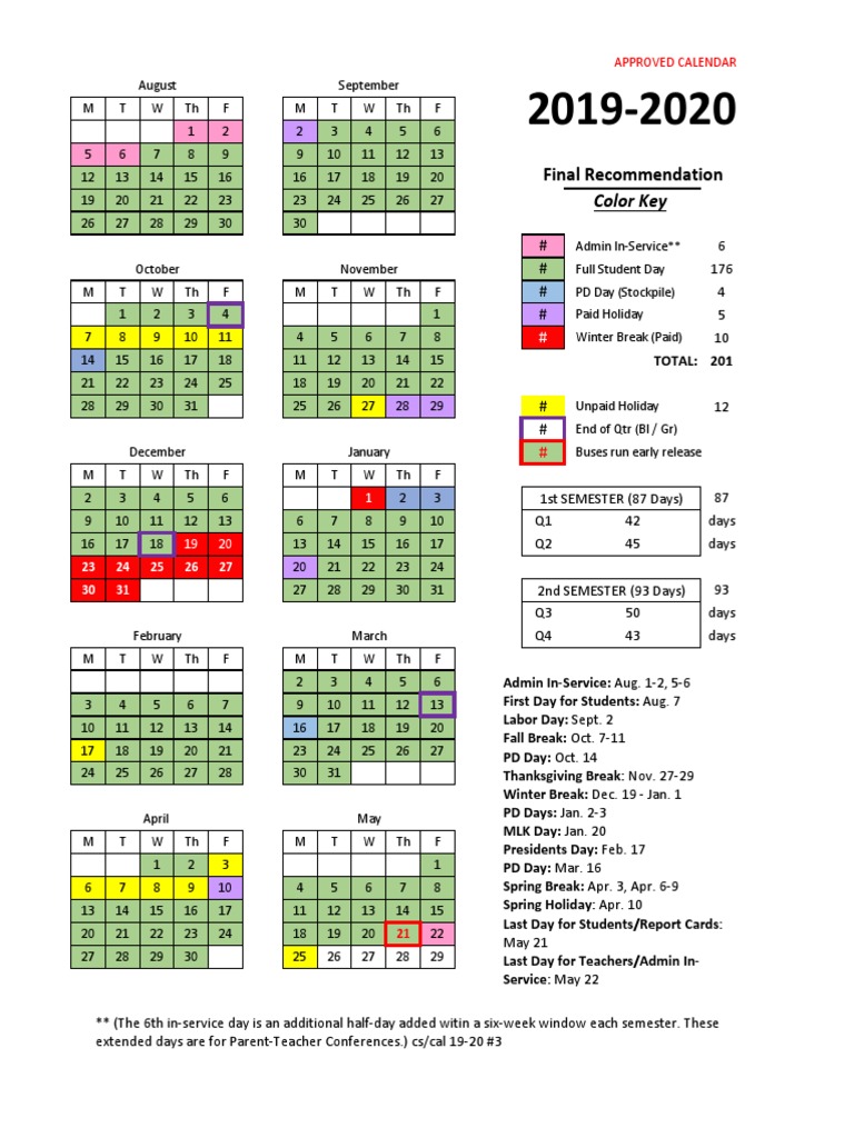 2019 20 Calendar Final Approved | PDF | Holidays | Festival
