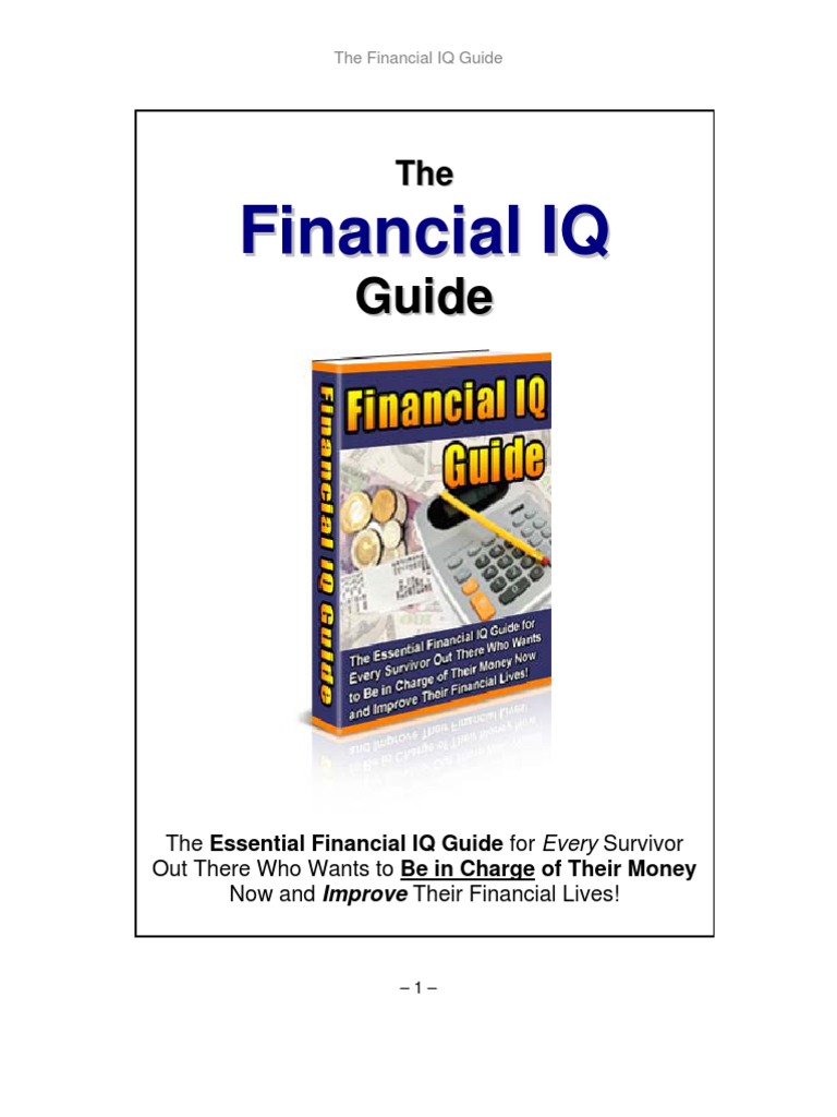 Financial IQ | PDF | Emotional Intelligence | Insurance
