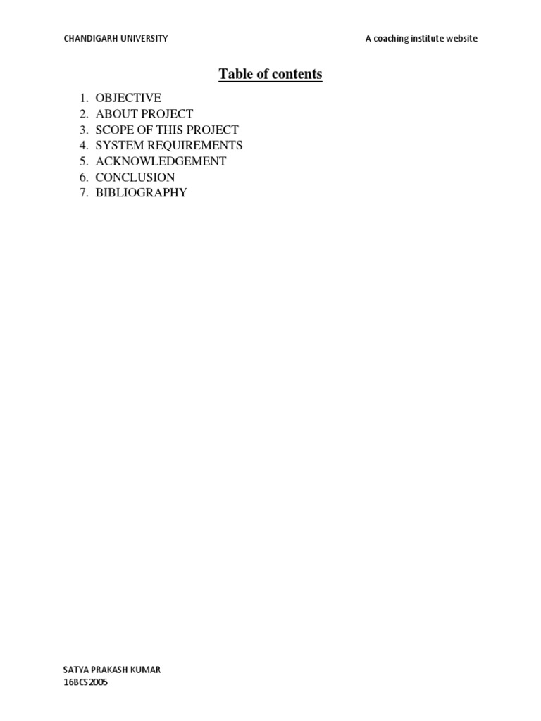 Table of Contents | PDF