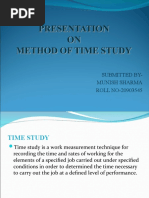 Template Time Study | PDF