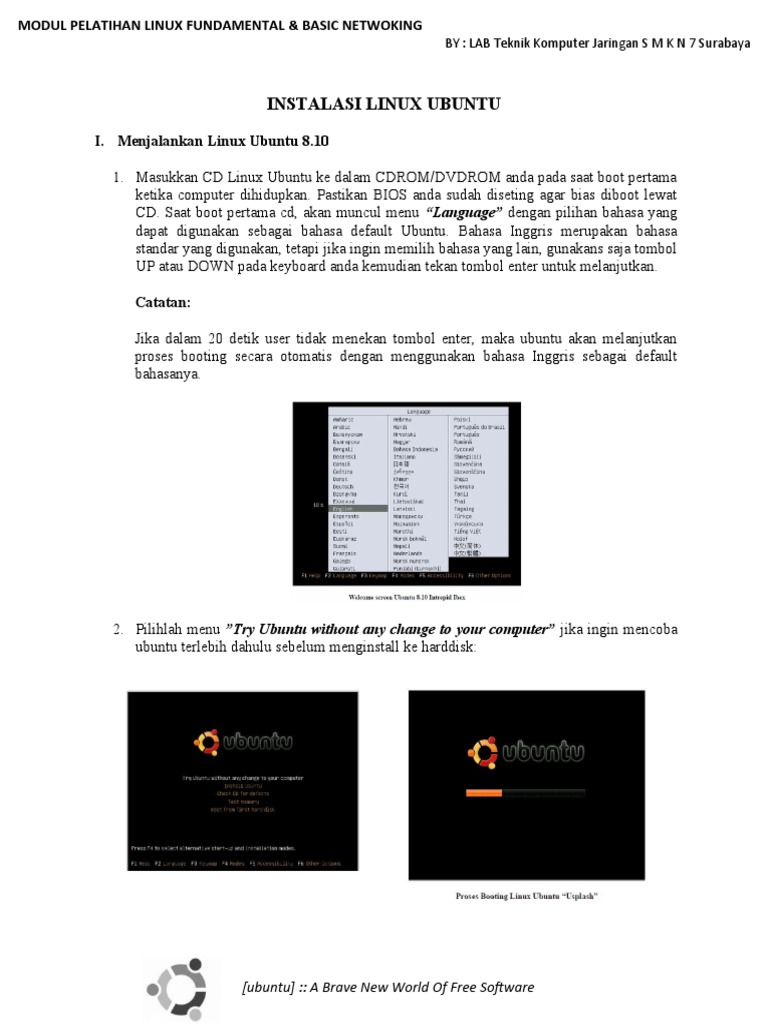 Modul Linux Ubuntu | PDF | Teknologi & Rekayasa