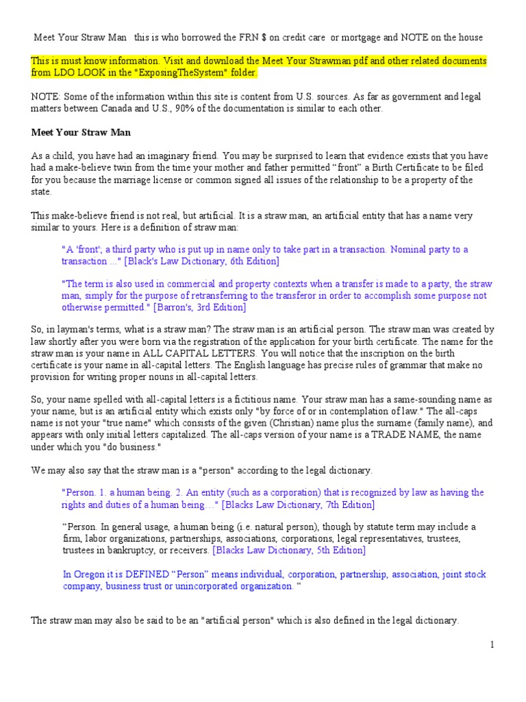 Straw Man 24 Pic | PDF | Corporations | Bankruptcy
