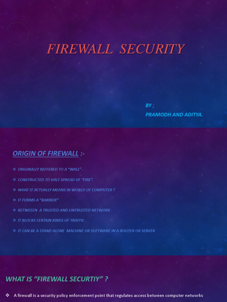 Firewall | Download Free PDF | Firewall (Computing) | Network Packet