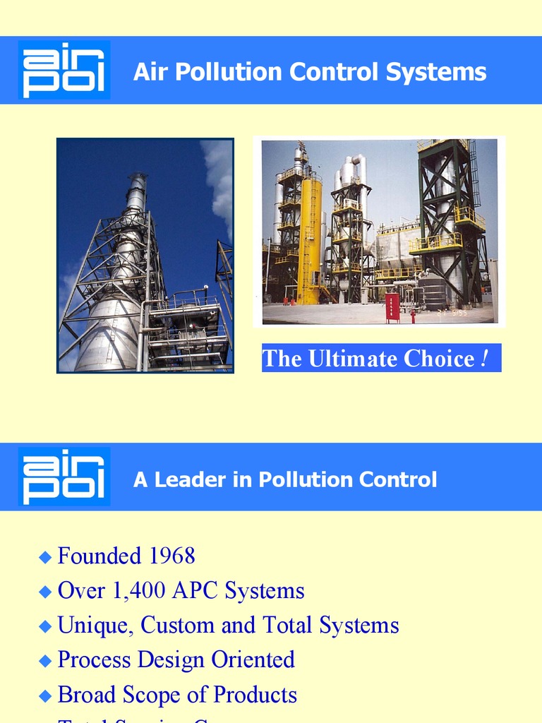 Air Pollution Control Systems | PDF | Energy Technology | Industrial ...