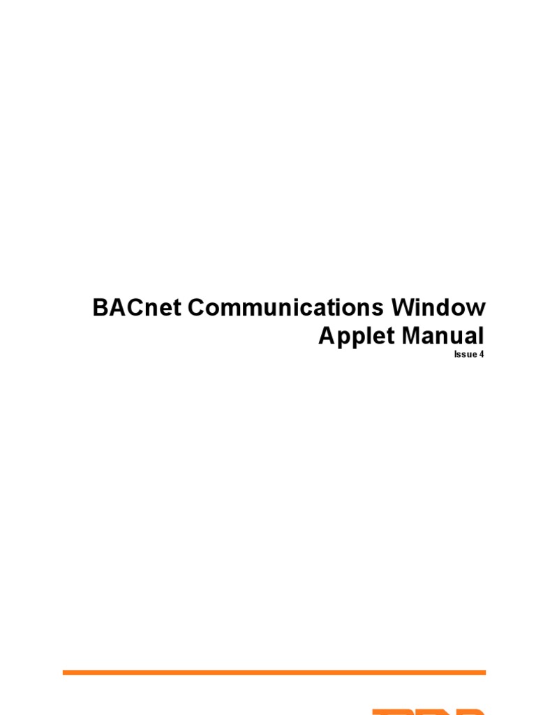 BACnet Communications Window Manual | PDF | Computer Network | Double Click