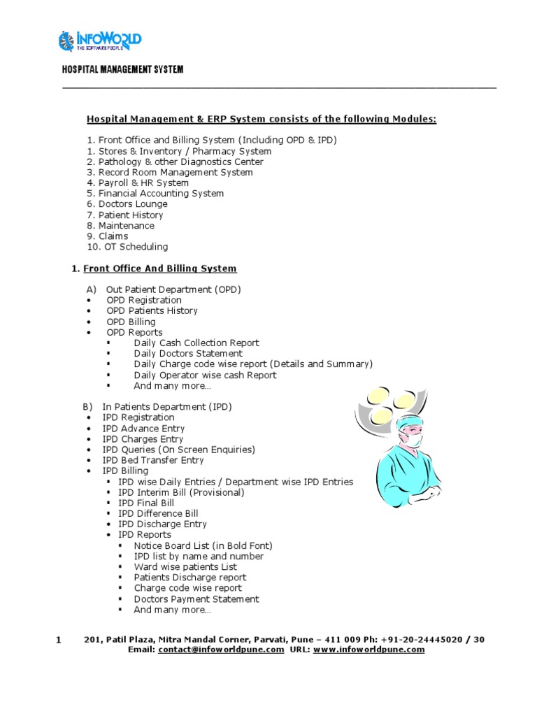 Hospital Management System Overview | PDF | Cheque | Debit Card