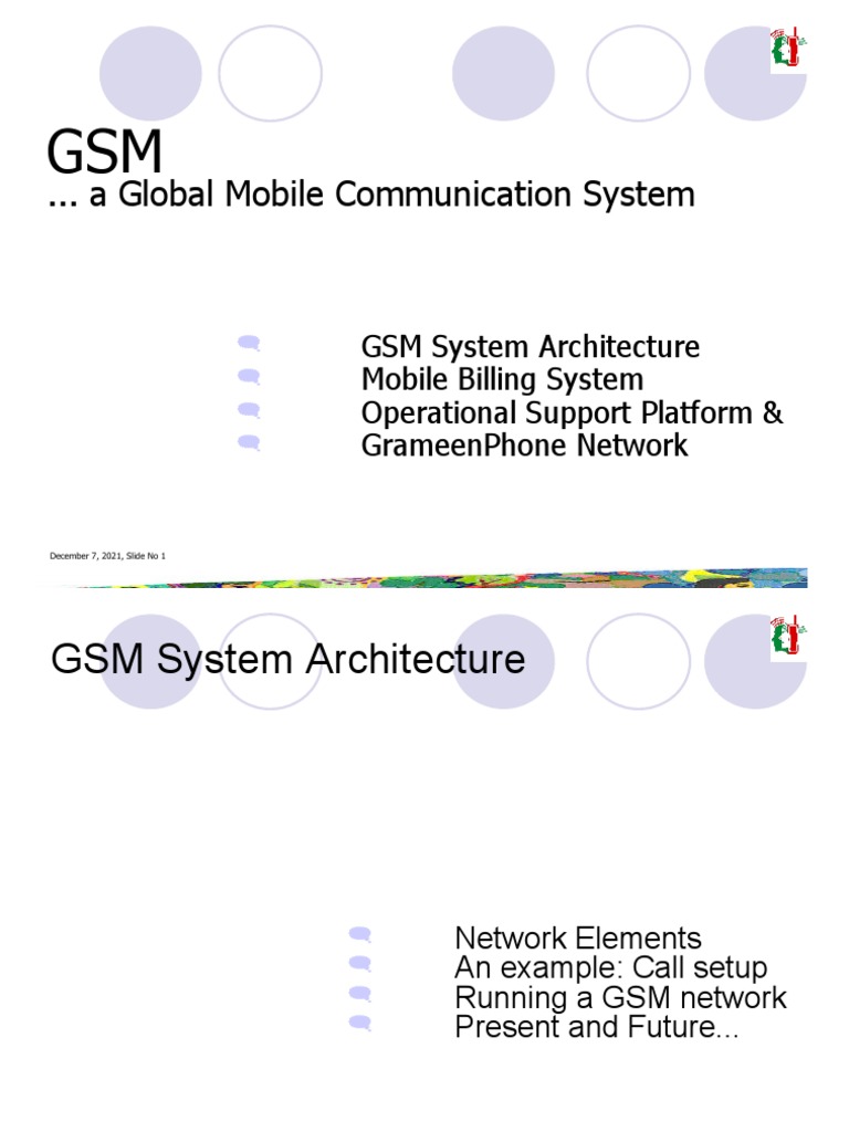An Overview of Key Components and Architecture in GSM Mobile Networks ...