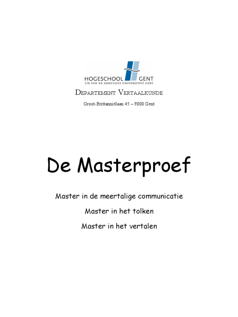 Brochure Masterproef Def | PDF