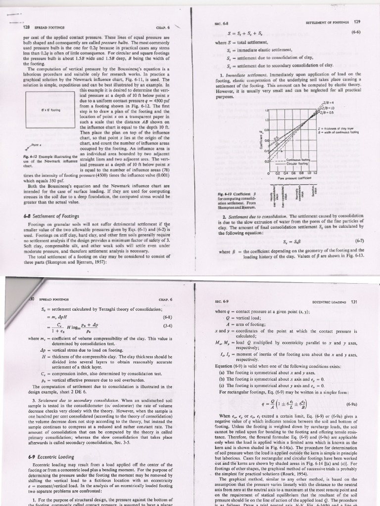 Base Pressure Redistribution - Teng | Soil | Civil Engineering