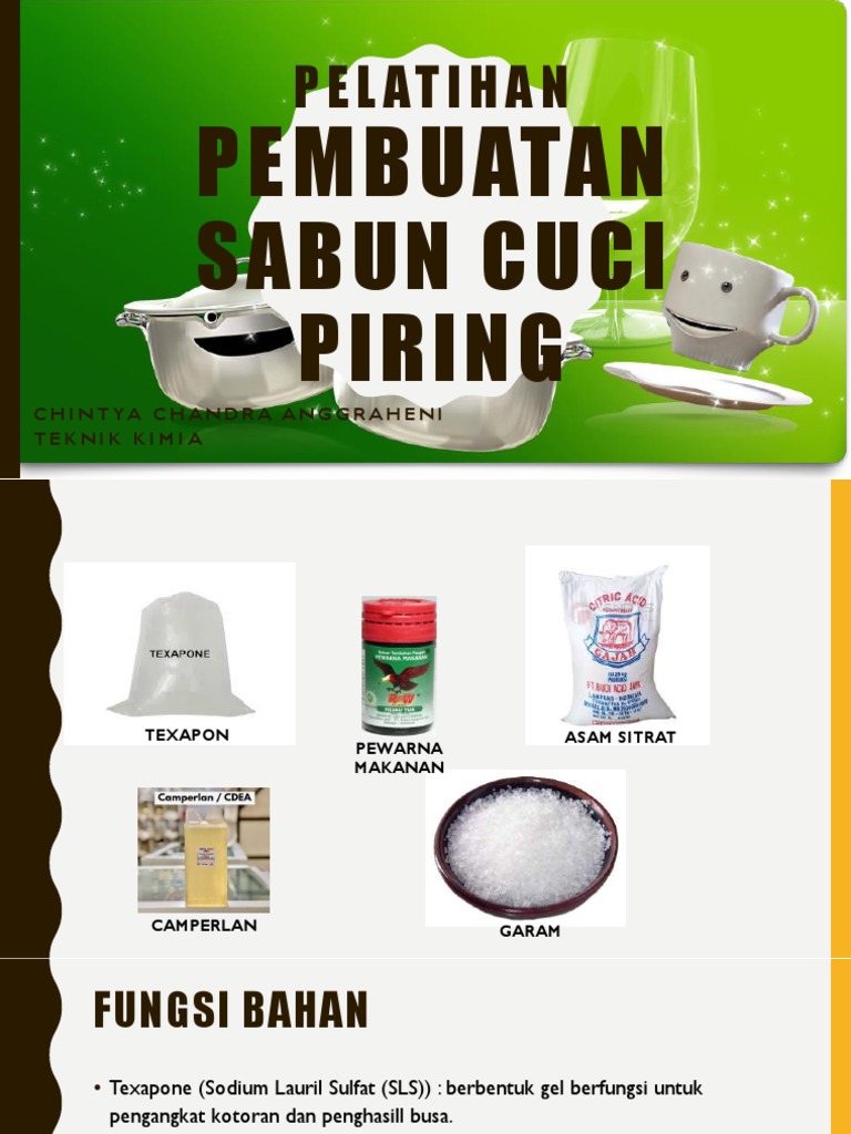 Pembuatan Sabun Cuci Piring | PDF