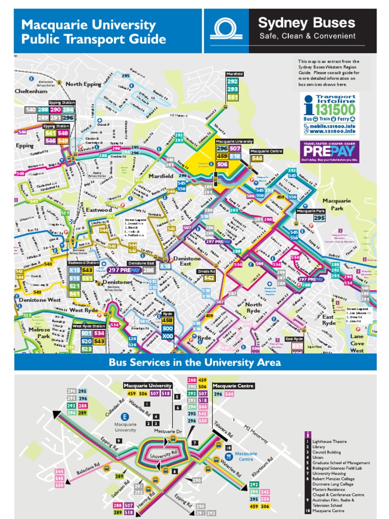 Sydney Bus Routes & Landmarks | PDF