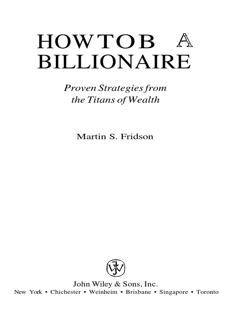 Billionaire Strategies Unveiled | PDF