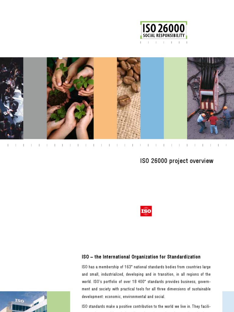 Iso 26000 Project Overview | Standardization | International ...