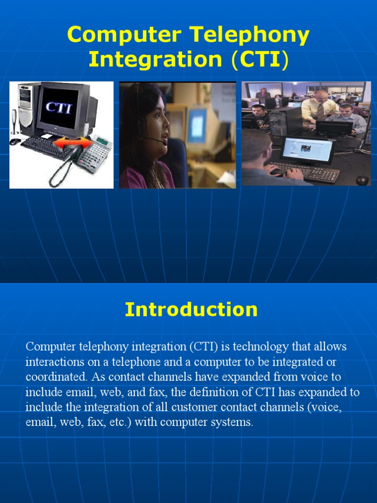 Computer Telephony Integration (CTI) | PDF | Networks | Interactive ...