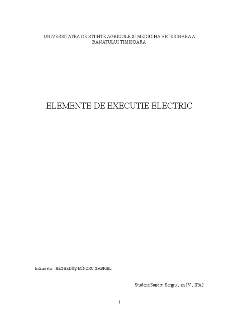 Elemente de Executie | PDF