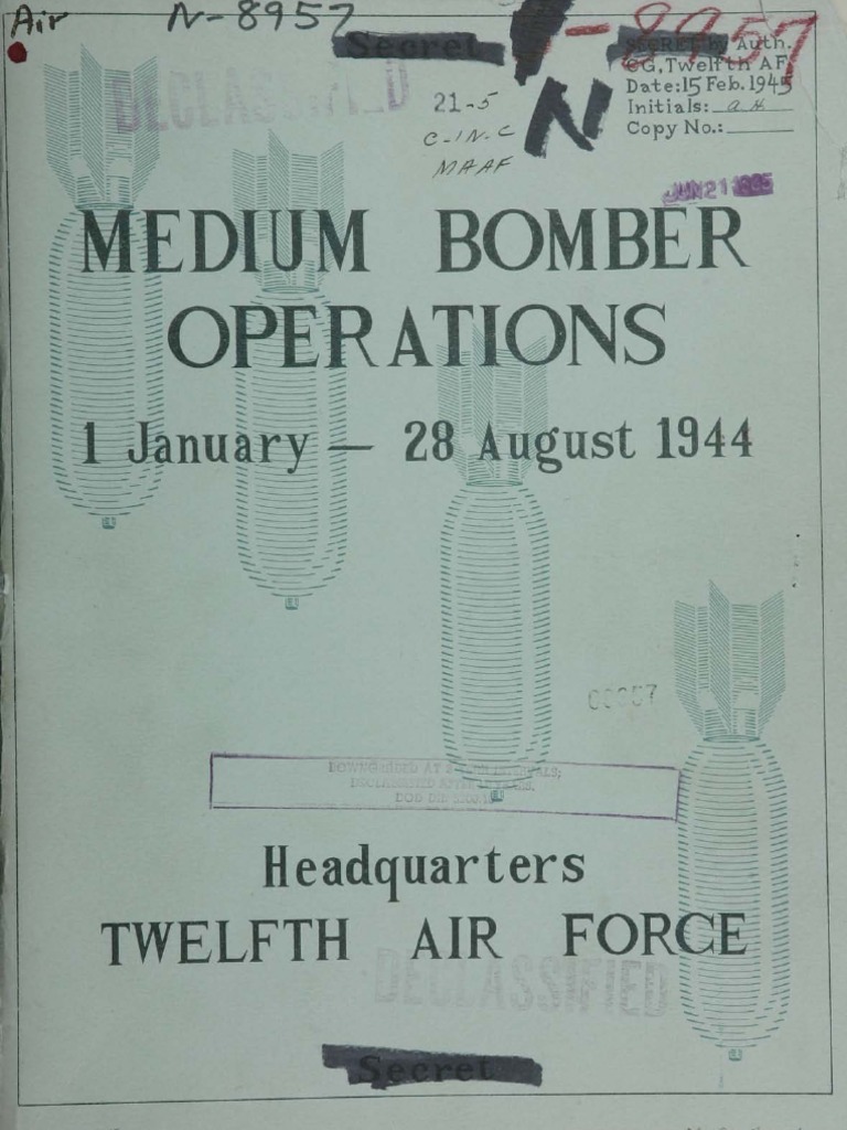 WWII 12th Air Force Bomber Report | PDF | Close Air Support | Military ...