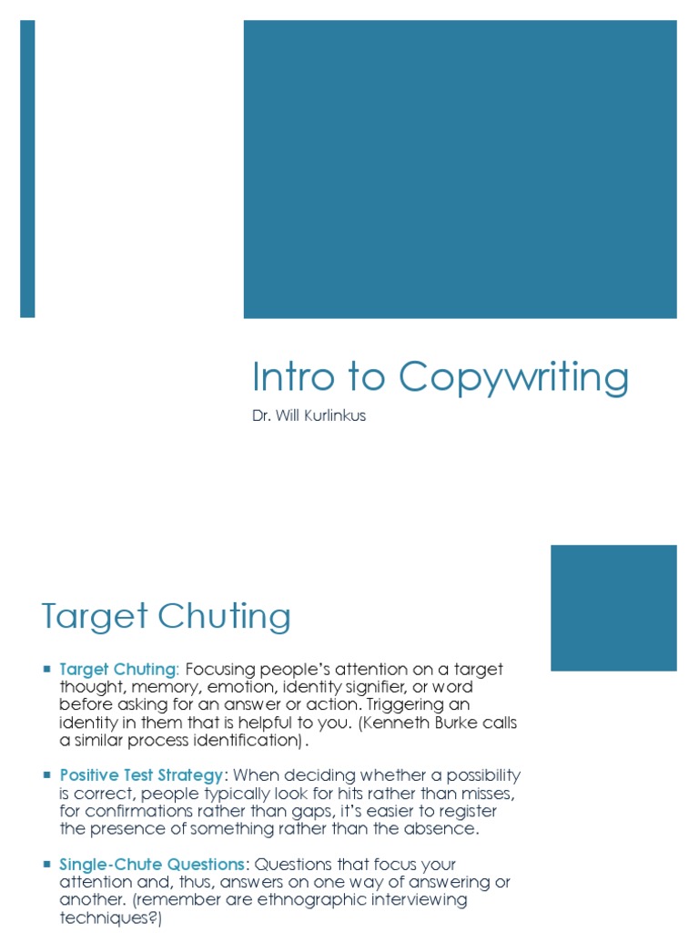 Copywriting 1 | PDF