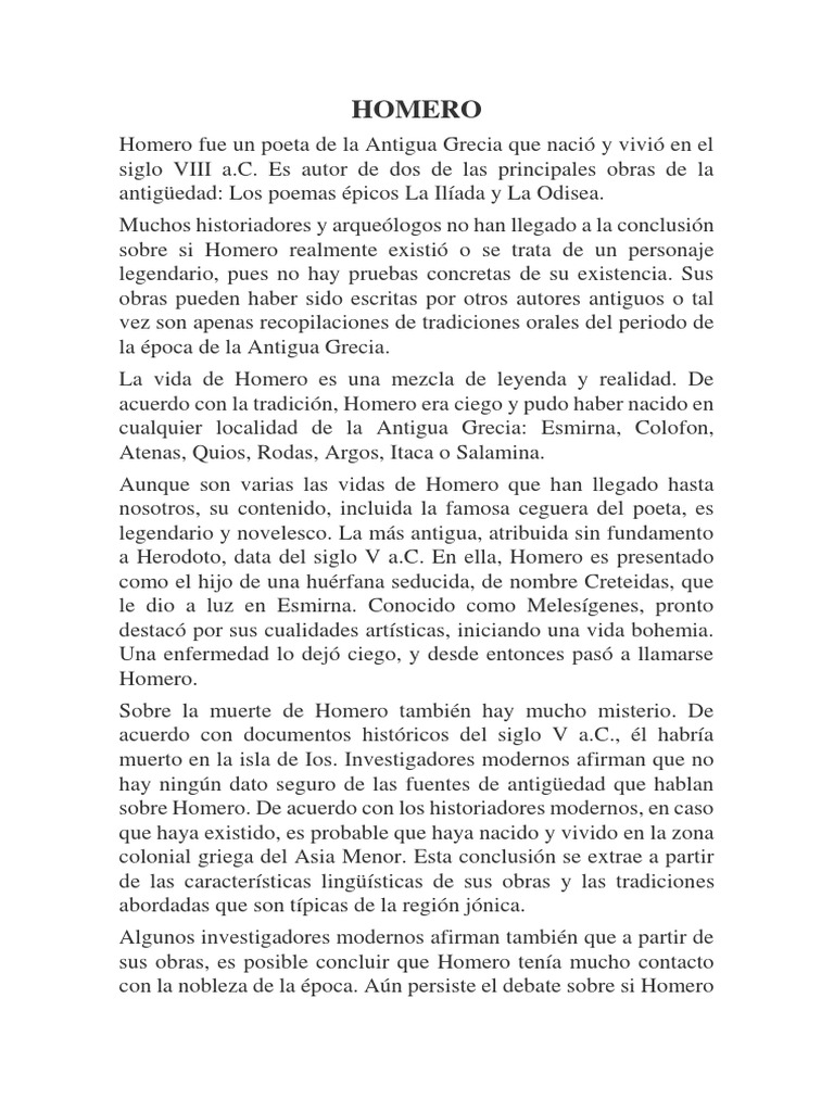 HOMERO | PDF