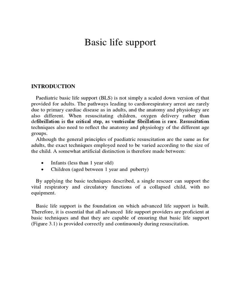 Basic Life Support | PDF | Cardiopulmonary Resuscitation | Cardiac Arrest