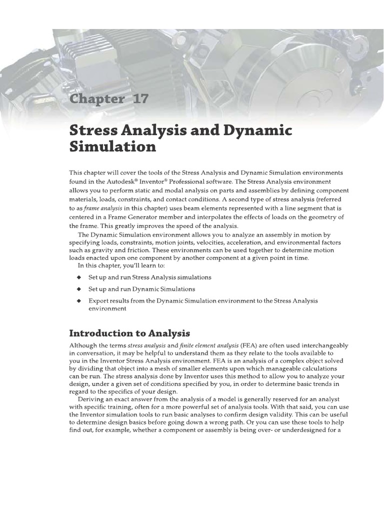 Inventor 2014 - Stress Analysis and Dynamic Simulation | PDF