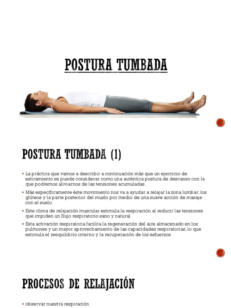 Postura Tumbada | PDF | Respiración | Sistema respiratorio