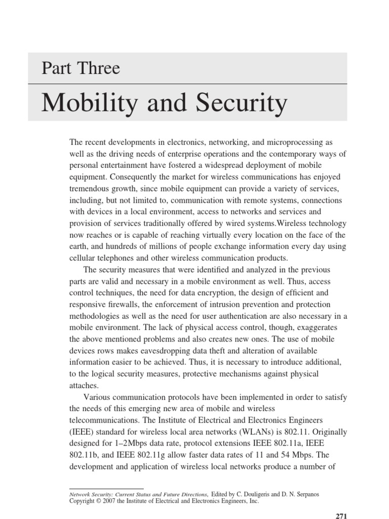 Mobility and Security | PDF | Wireless Ad Hoc Network | Wireless Lan