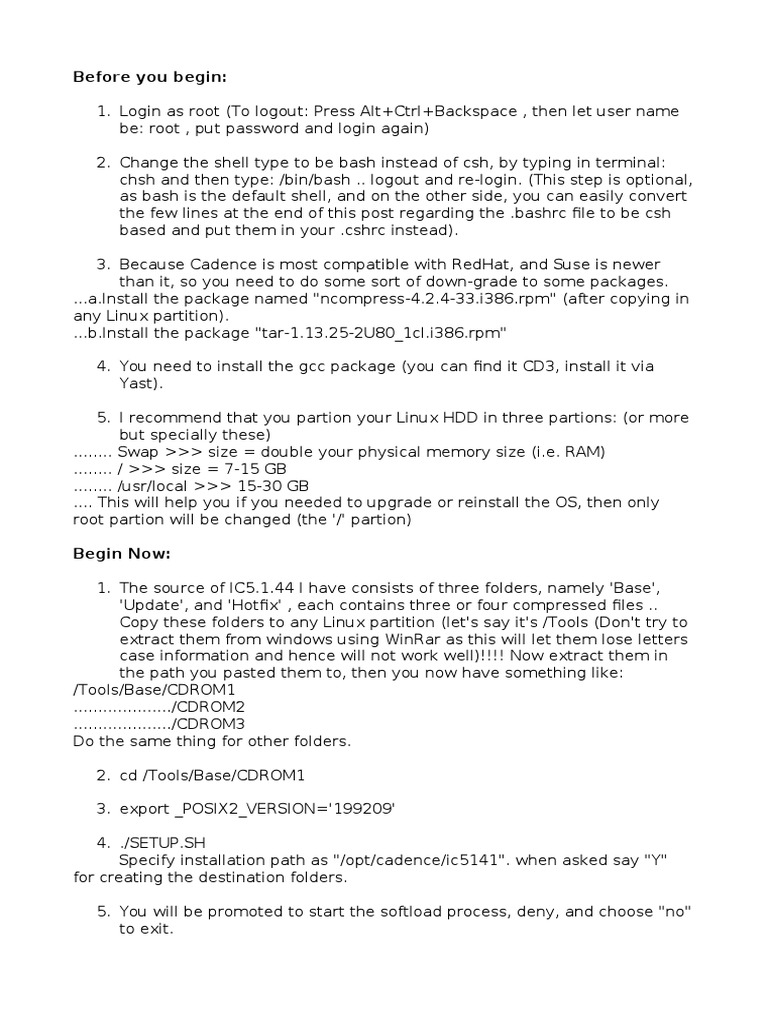 Install Cadence | PDF | Computer File | Computer Engineering