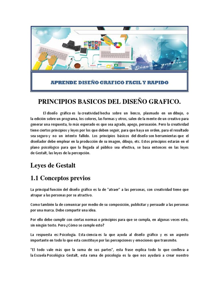 Principios Basicos Del Dise o Grafico | PDF | Diseño | Percepción