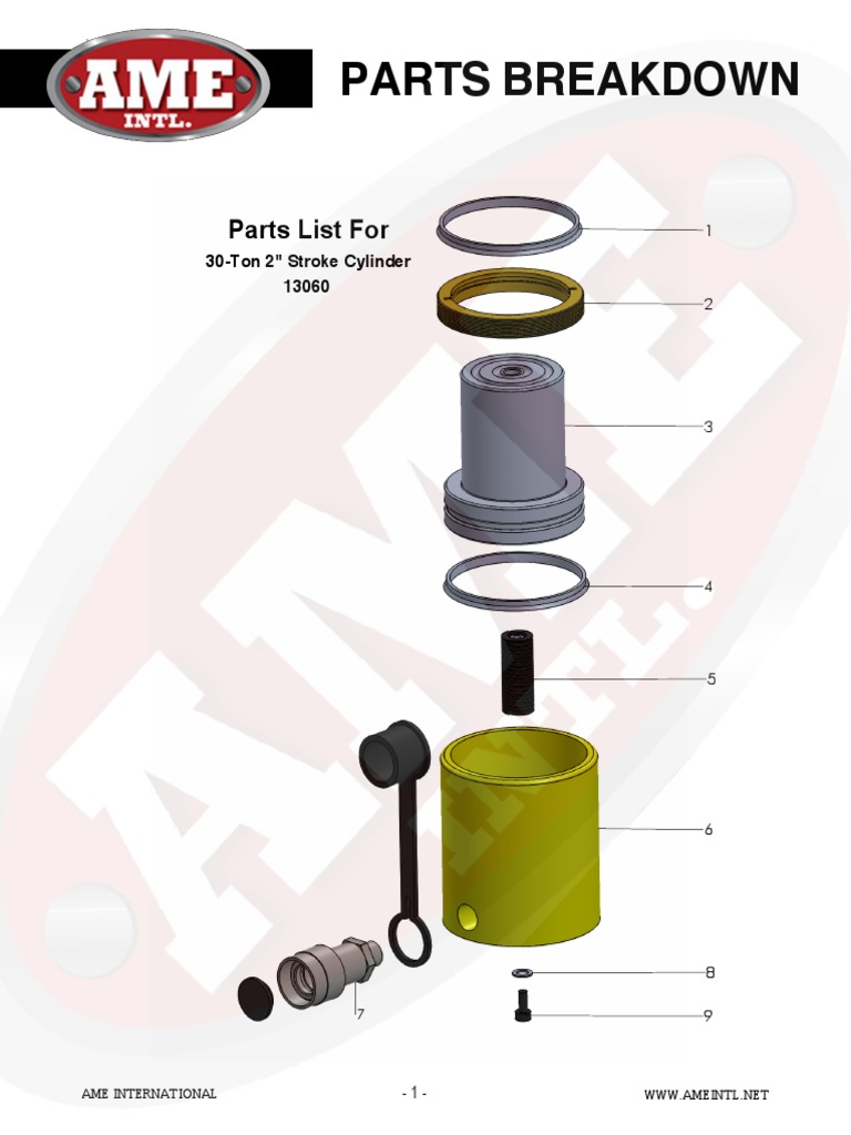 Ficha Técnica Pistón Ame 13060 | PDF