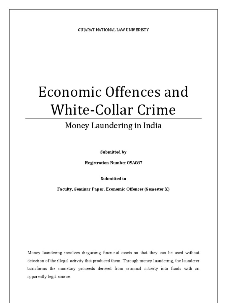 Money Laundering Pdf Money Laundering Organized Crime