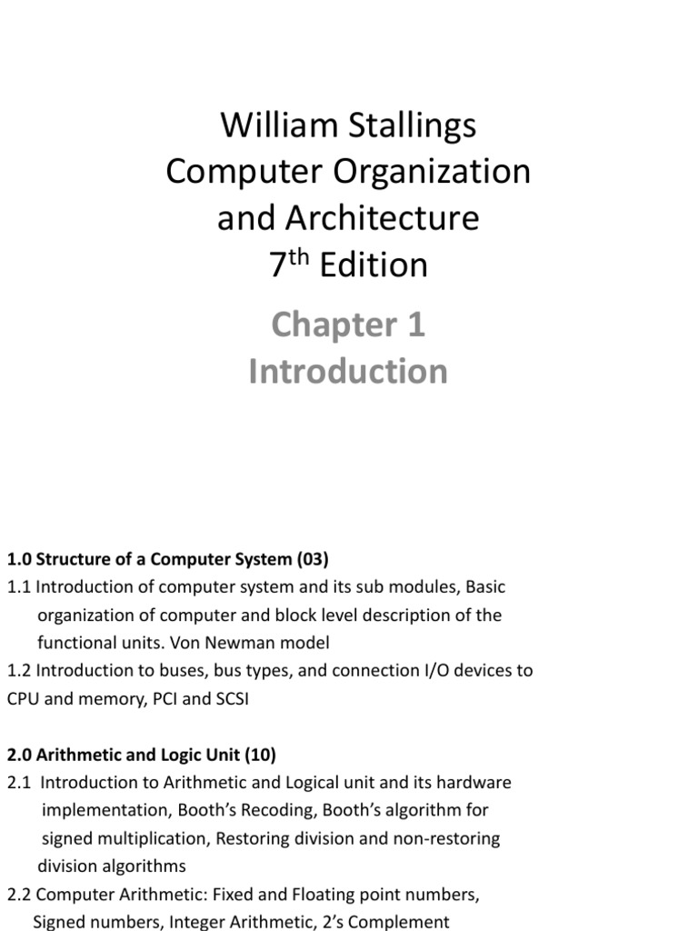 William Stallings Computer Organization and Architecture 7 Edition | PDF | Random Access Memory ...