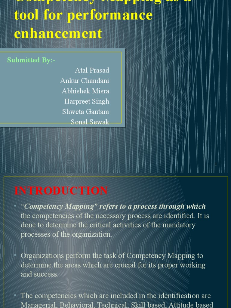 Competency Mapping As A ToOL For Performance Enhancement | PDF ...