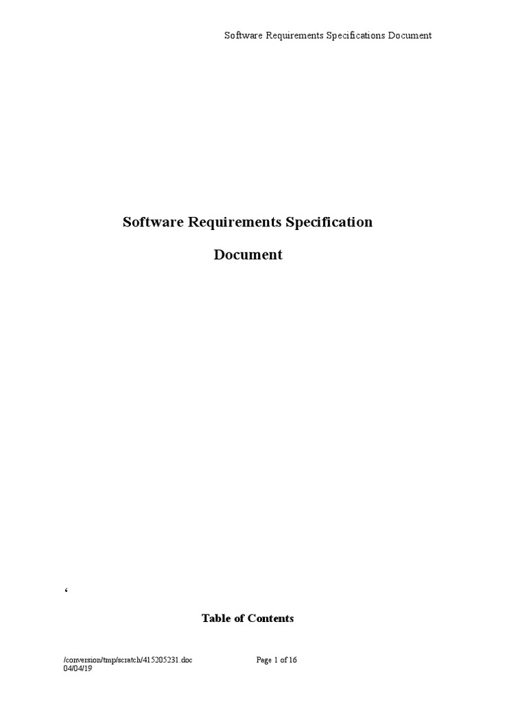 21068.SRS Template | Download Free PDF | Specification (Technical Standard) | Microsoft Sql Server