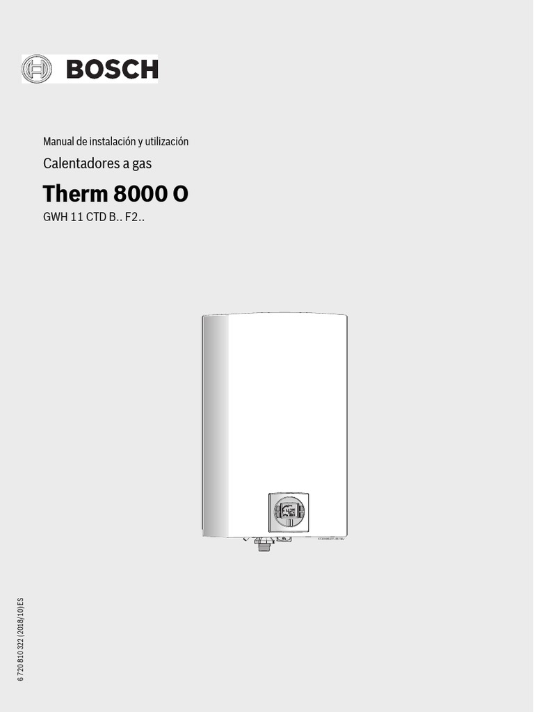 Term 8000 Manual de Usuario PDF | PDF | Tap (Válvula) | Caldera