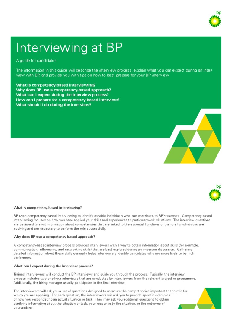 Competency Based Interviewing PDF | PDF | Interview | Competence (Human ...