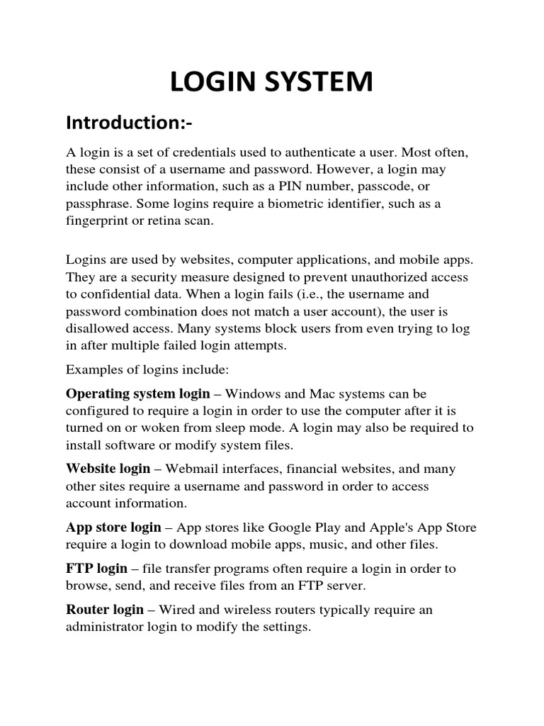 Login System | PDF | Login | Apache Http Server