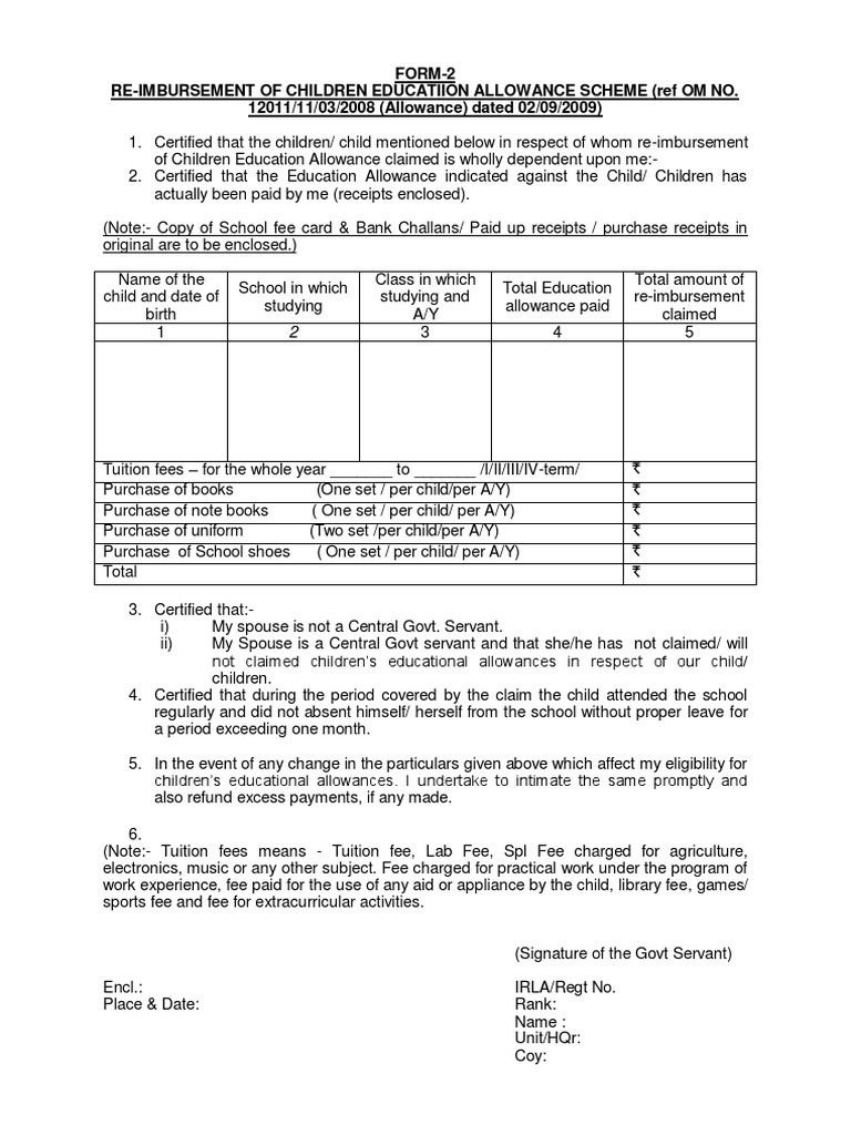 Latest CEA Form | PDF | Fee | Payments