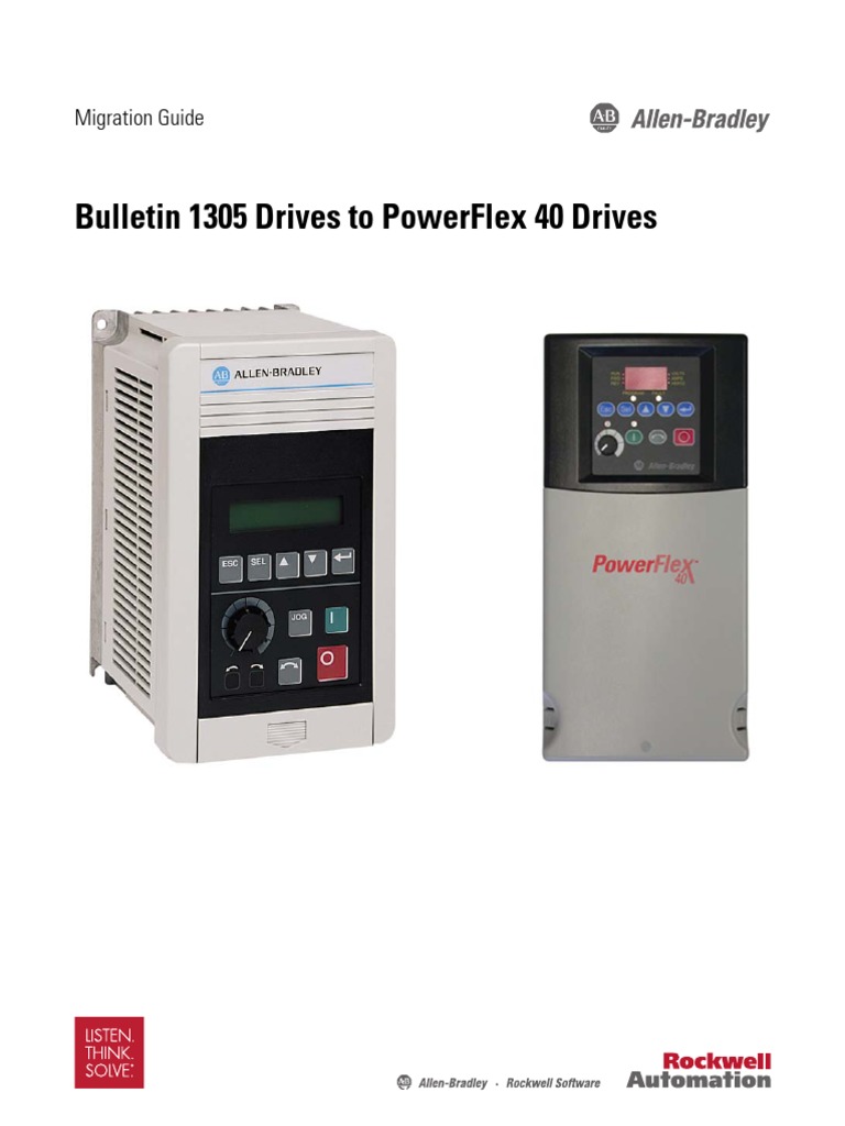 Bulletin 1305 Drives To Powerflex 40 Drives: Migration Guide | PDF ...
