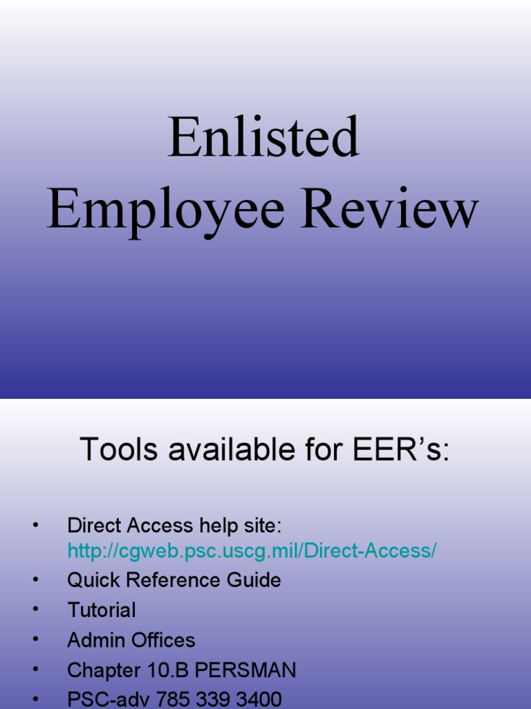 ENLISTED Evaluations | PDF