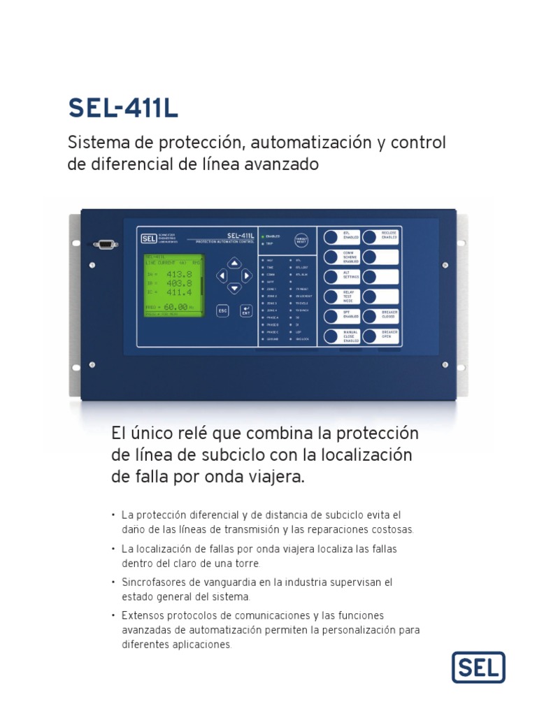 411L PF00315 ES Web | PDF | Relé | Transformador