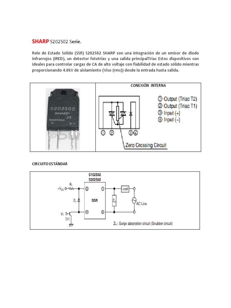 s202s02 SHARP | PDF | Componentes eléctricos | Bienes manufacturados