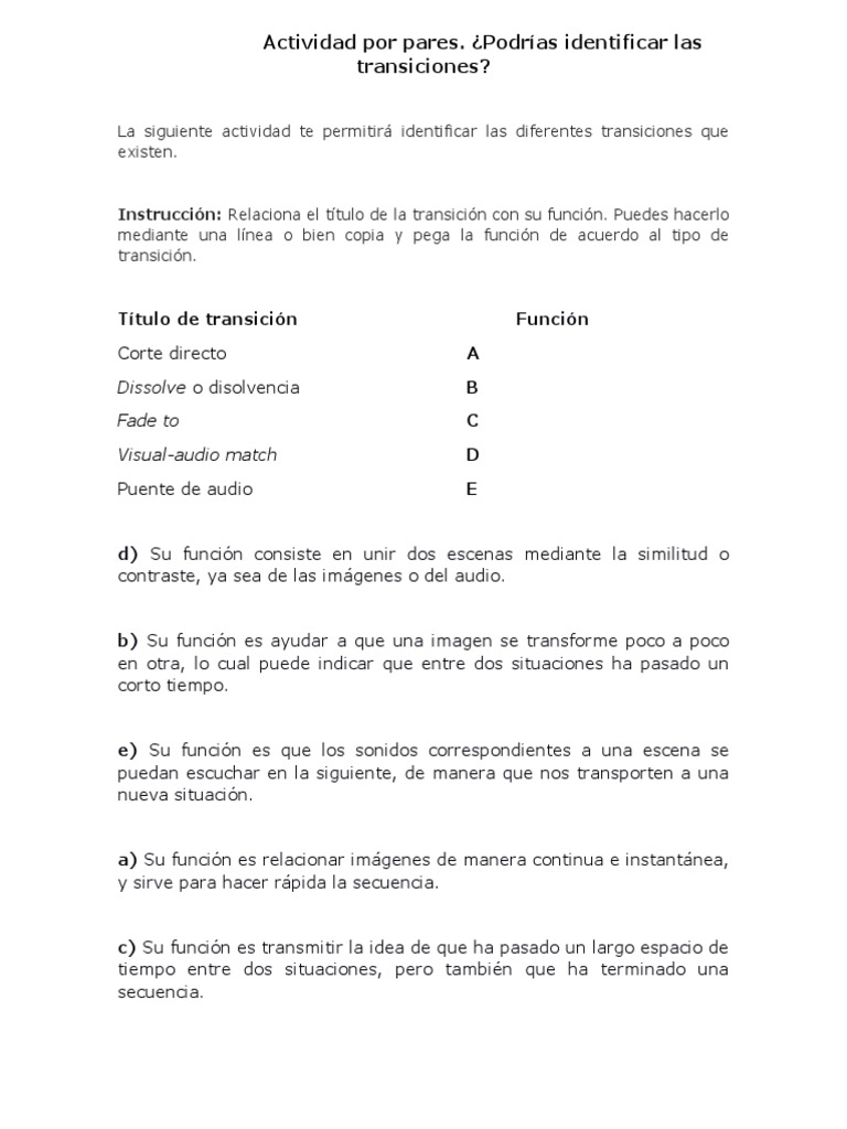 Actividad.-Identificar Transiciones | PDF