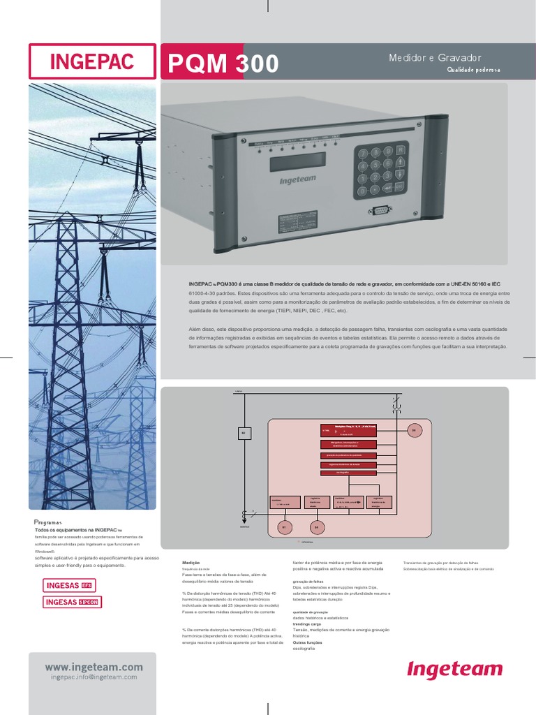 Ingepac Pqm300 Fy17iptt01 A.en - PT | PDF | Potência (Física) | Energia ...