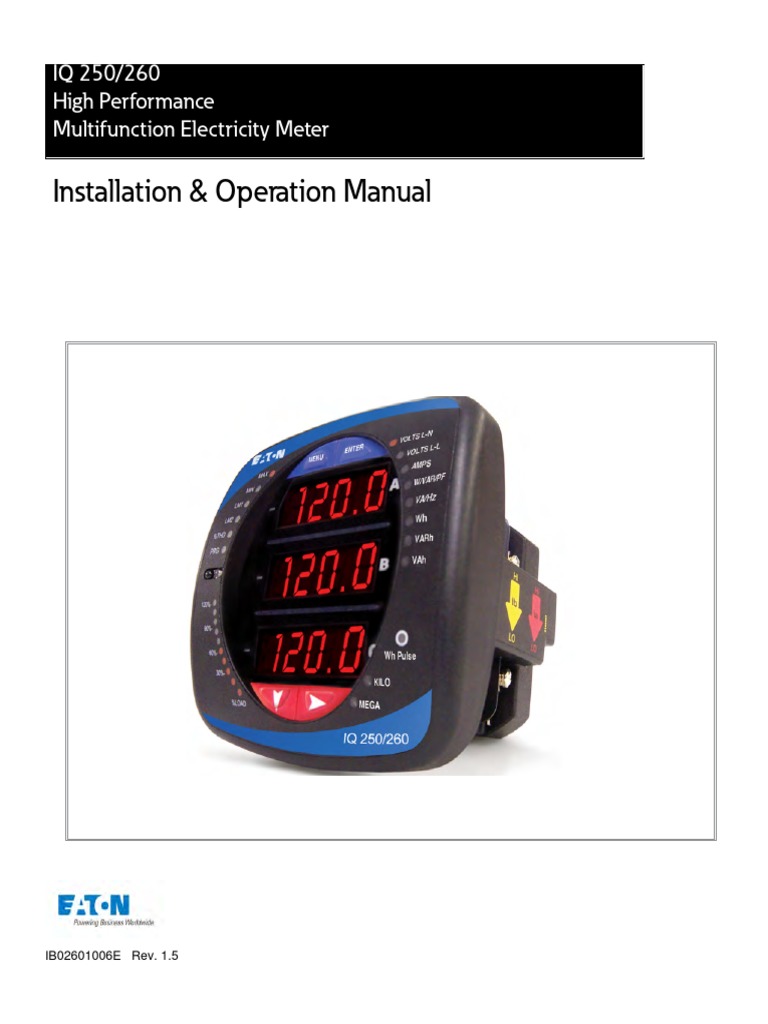 Eaton Iq250 260 PDF | PDF | Power Supply | Electrical Wiring