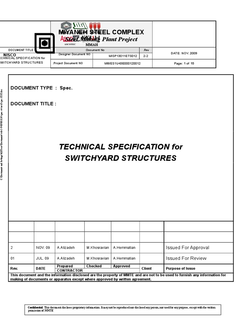 Spec Ac | PDF | Electrical Substation | Engineering