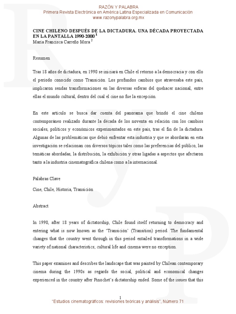 Carreno Revisado PDF | PDF | Chile | Democracia