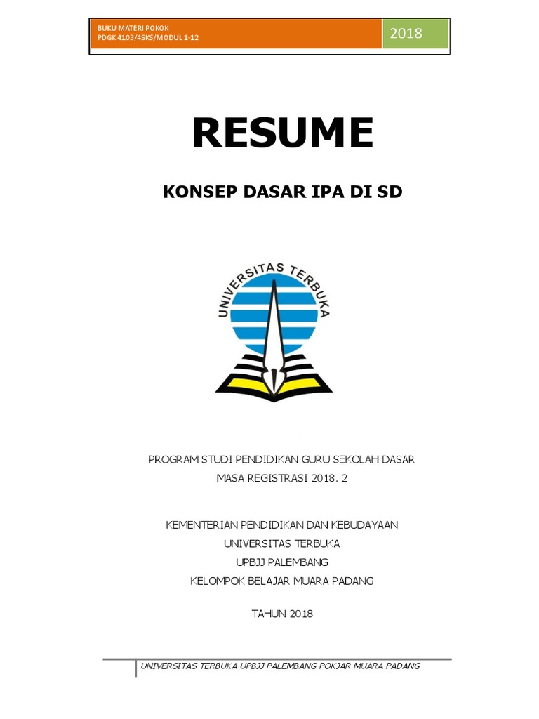 Konsep Dasar Ipa Di SD | PDF