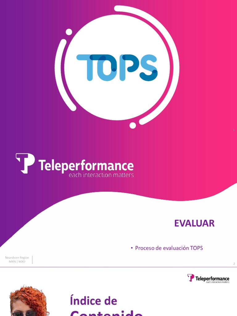 Tops - Evaluate (Training) | PDF