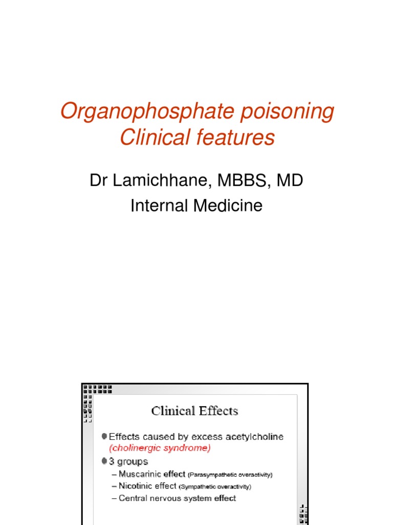 Organophosphate Poisoning | PDF | Medicine | Clinical Medicine