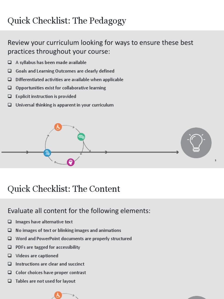 Inclusive Classroom Checklist | PDF